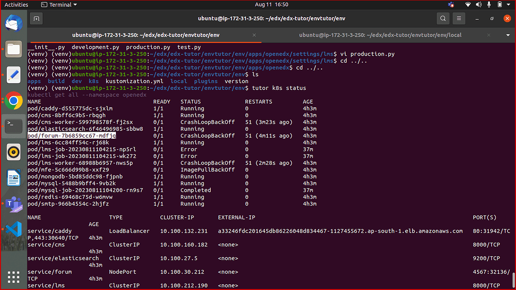 Migrating current docker setup to aws eks cluster - Tutor - Overhang.IO Migrating current docker setup to aws eks cluster - Tutor - Overhang.IO